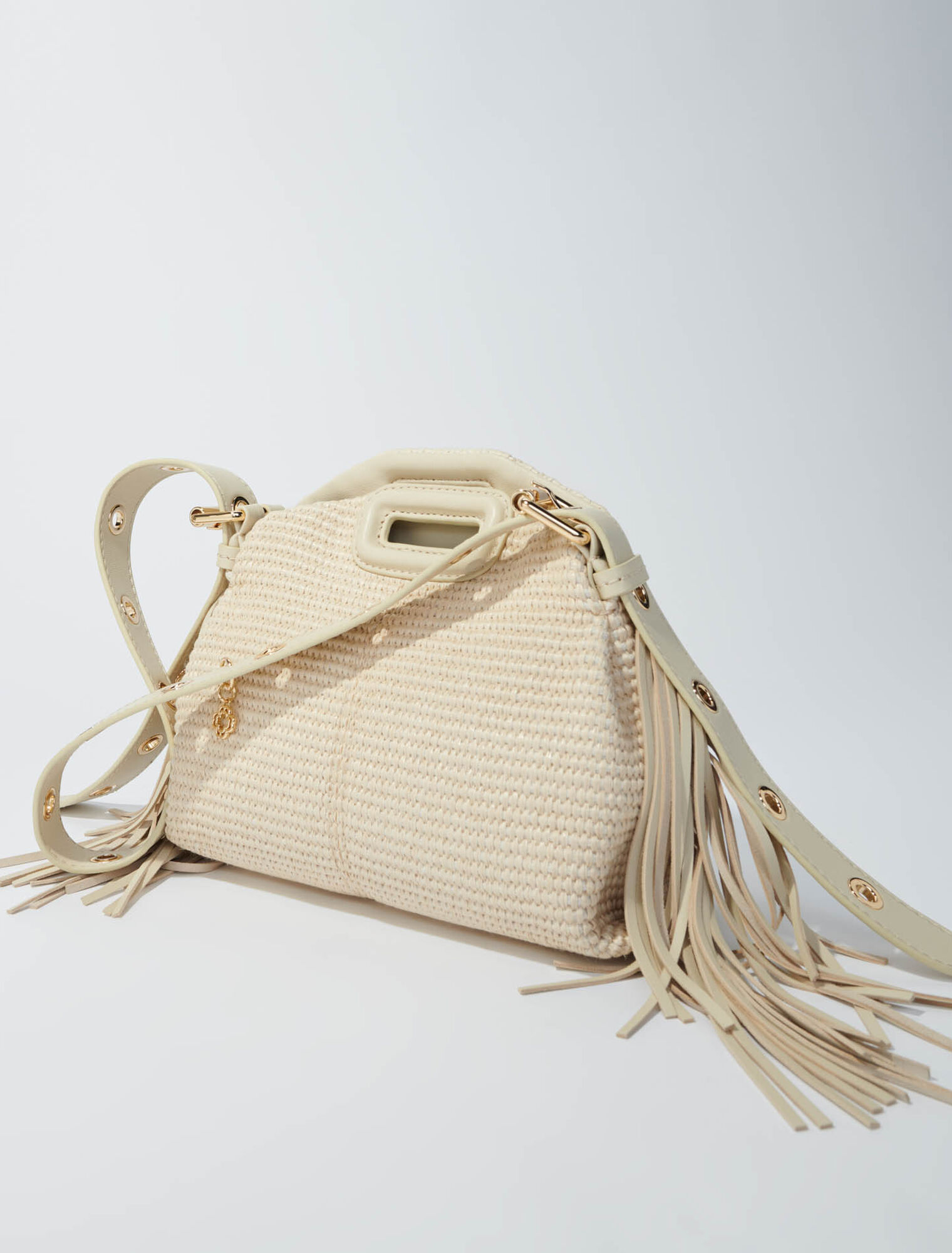 Bolso Miss M Mini efecto rafia - Miss M Mini | Maje